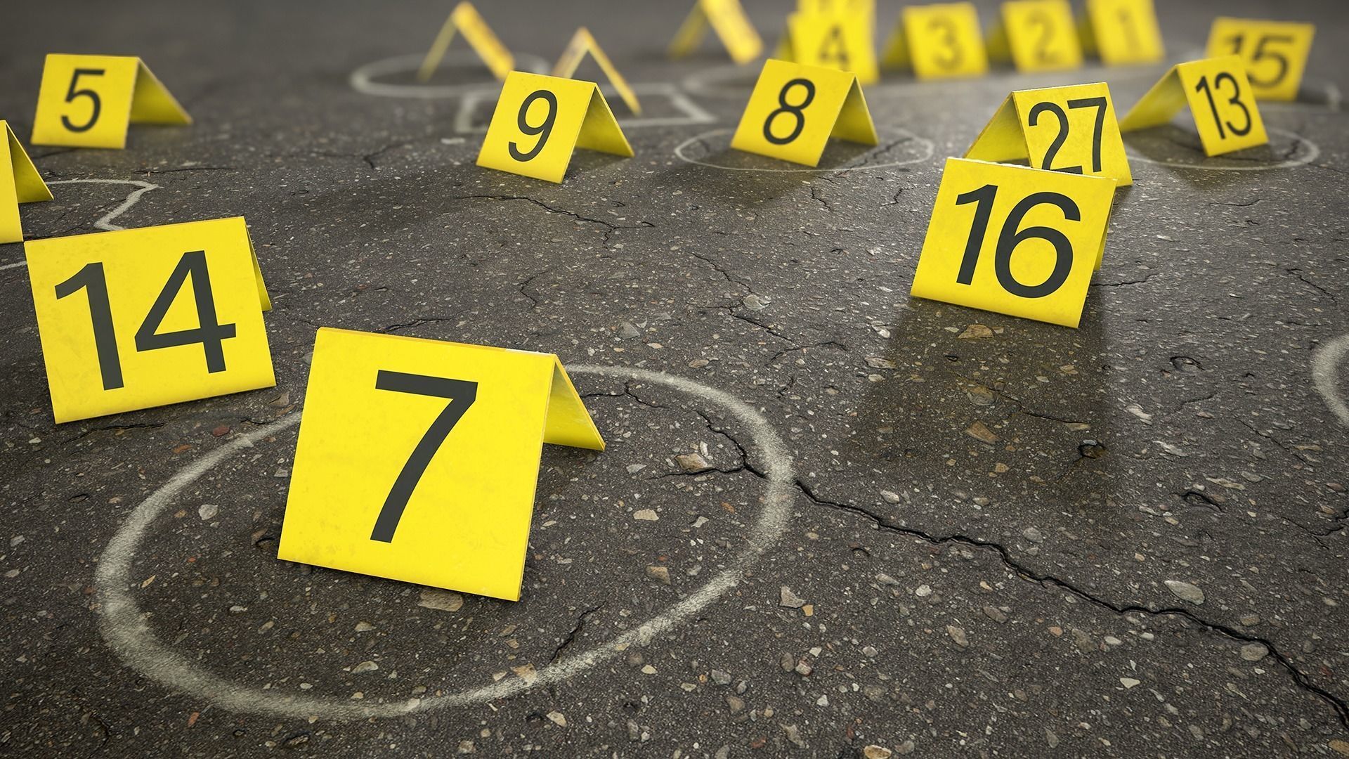 3D model Crime Scenes - Signs and Marks VR / AR / low-poly | CGTrader