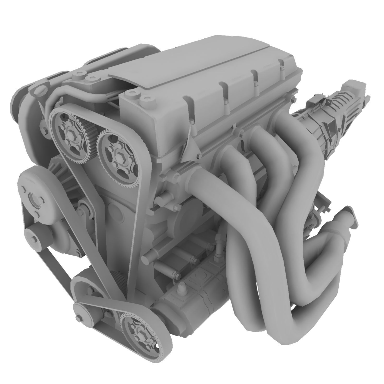 3D model Toyota TRD 4AGE Formula Atlantic engine VR / AR / low-poly ...