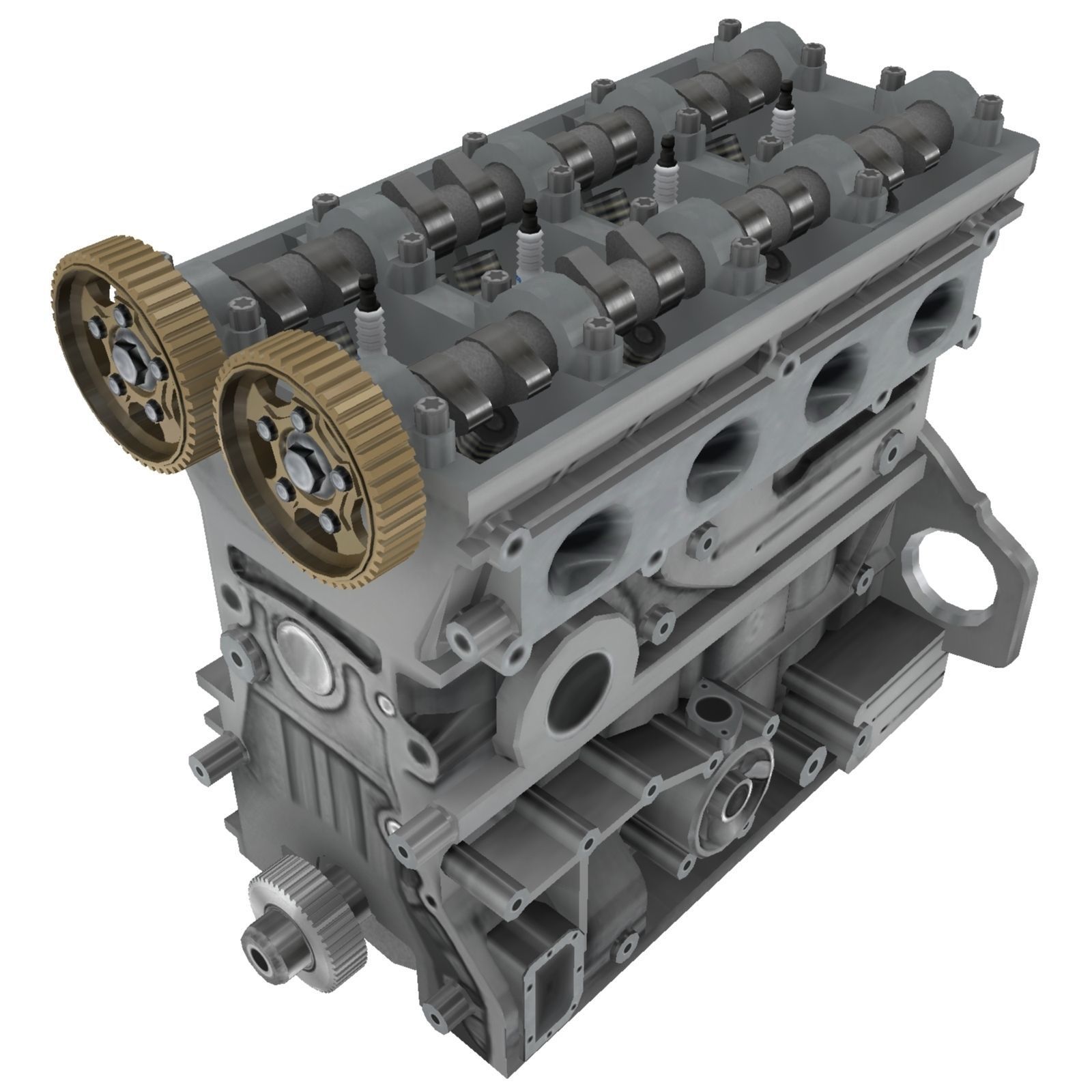 3D model Toyota TRD 4AGE Formula Atlantic engine VR / AR / low-poly ...