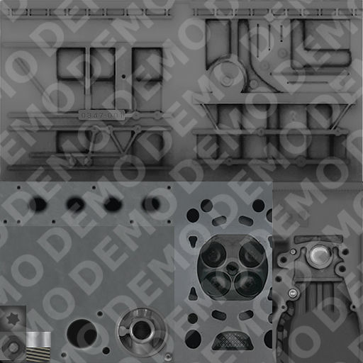 3D model Toyota TRD 4AGE Formula Atlantic engine VR / AR / low-poly ...