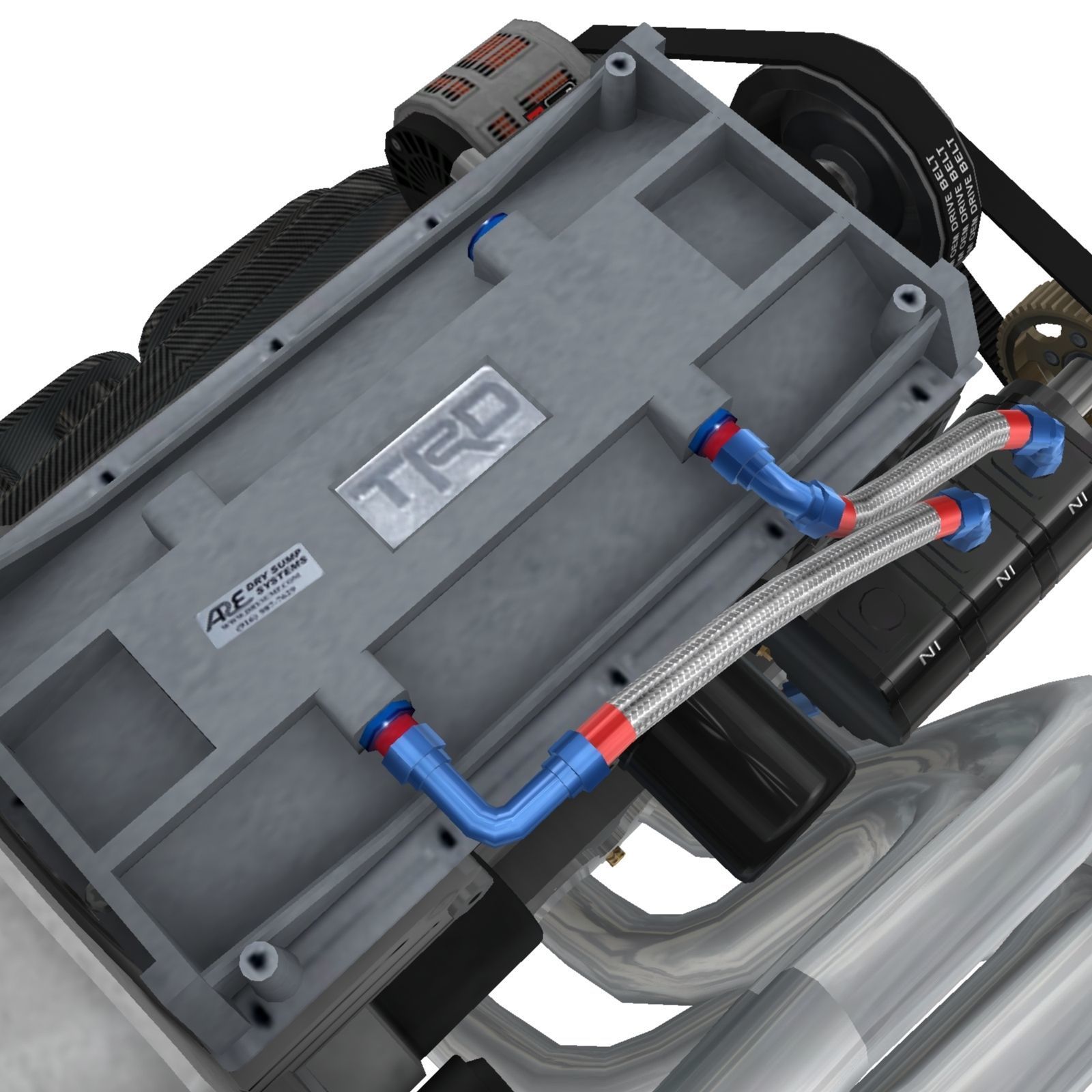 3D model Toyota TRD 4AGE Formula Atlantic engine VR / AR / low-poly ...