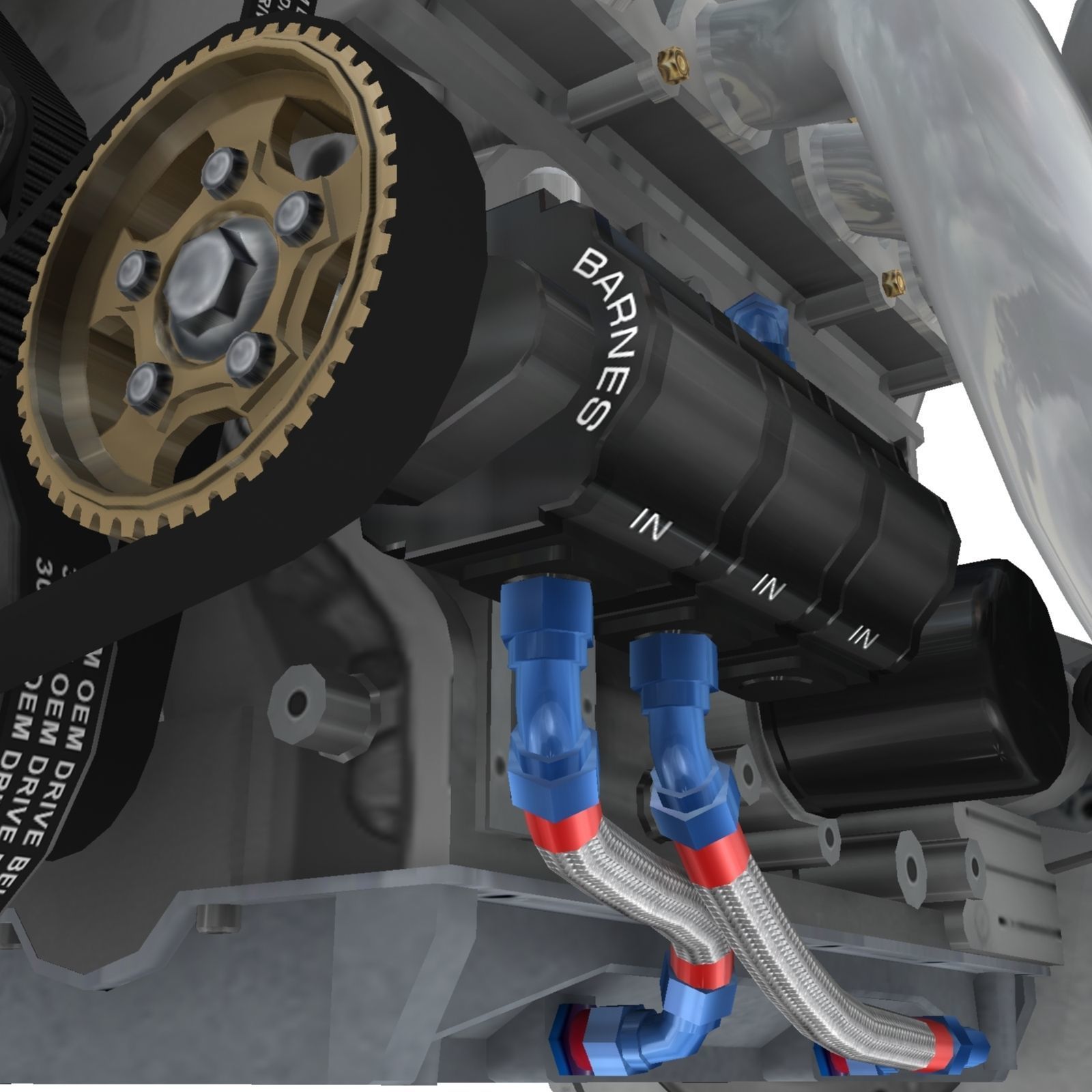 3D model Toyota TRD 4AGE Formula Atlantic engine VR / AR / low-poly ...