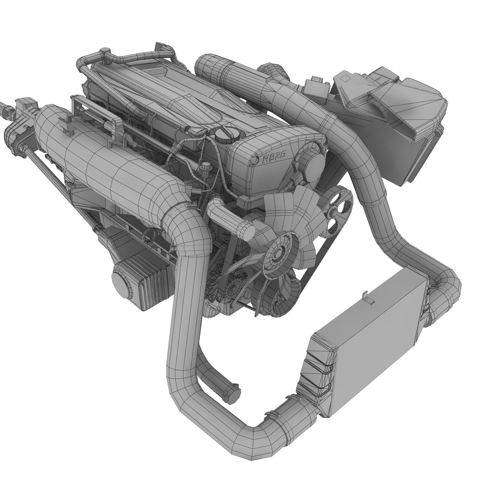 3D model Nissan RB26DETT N1 Spec Nur engine VR / AR / low-poly | CGTrader