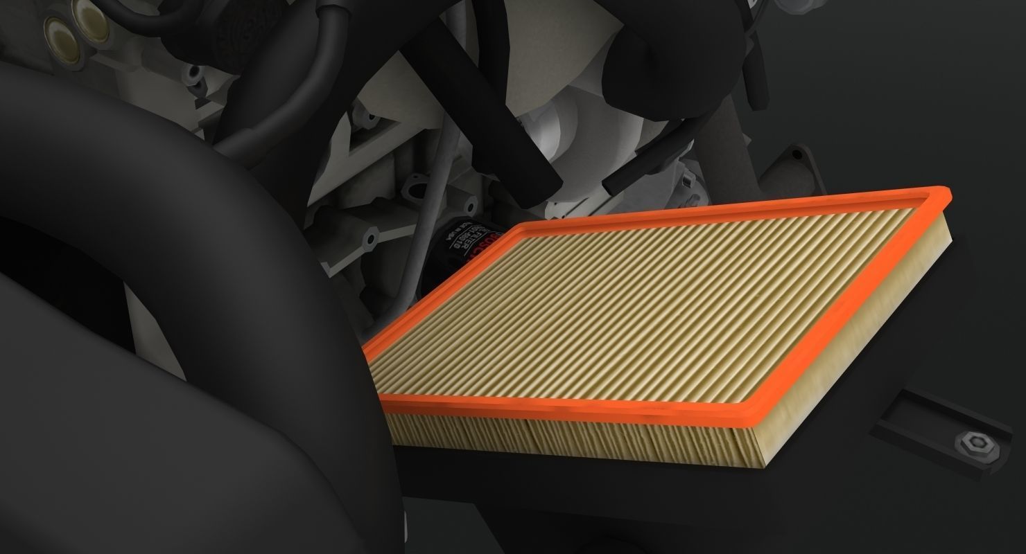 3D model Nissan SR20DET Notch Top engine VR / AR / low-poly | CGTrader