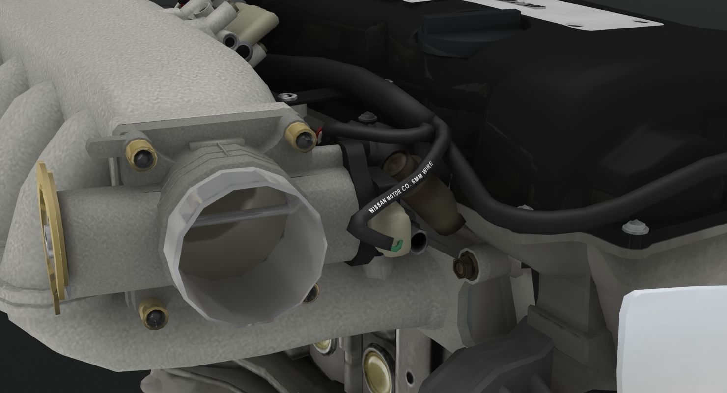 3D model Nissan SR20DET Notch Top engine VR / AR / low-poly | CGTrader