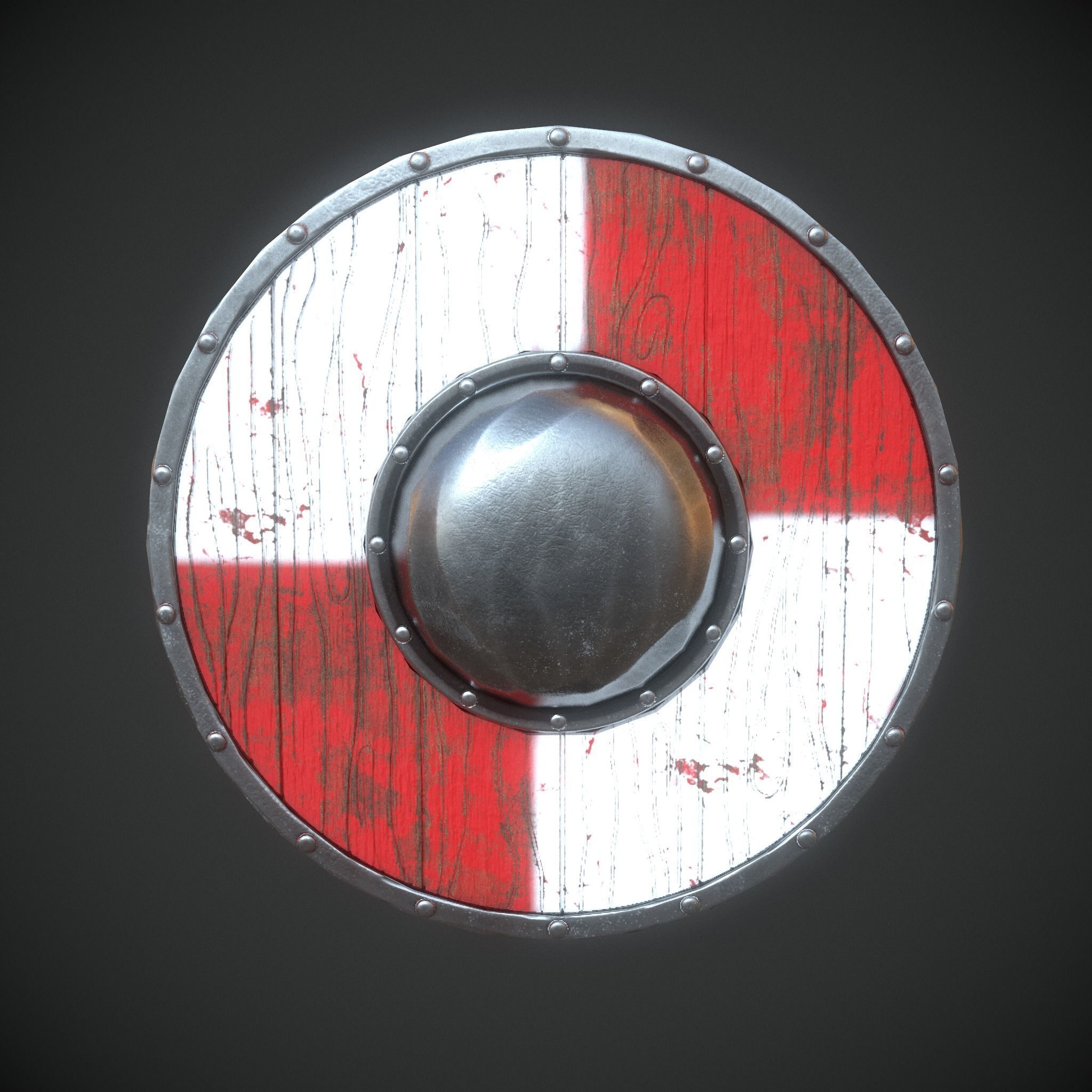 3D model Game Ready Wooden Shield VR / AR / low-poly | CGTrader