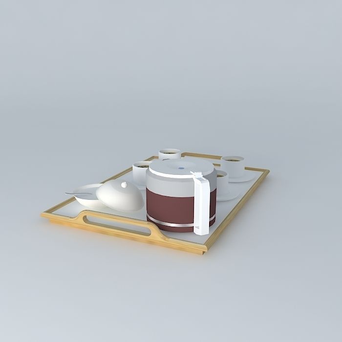 Coffee tray / Tea - Tea / Coffee free 3D model | CGTrader