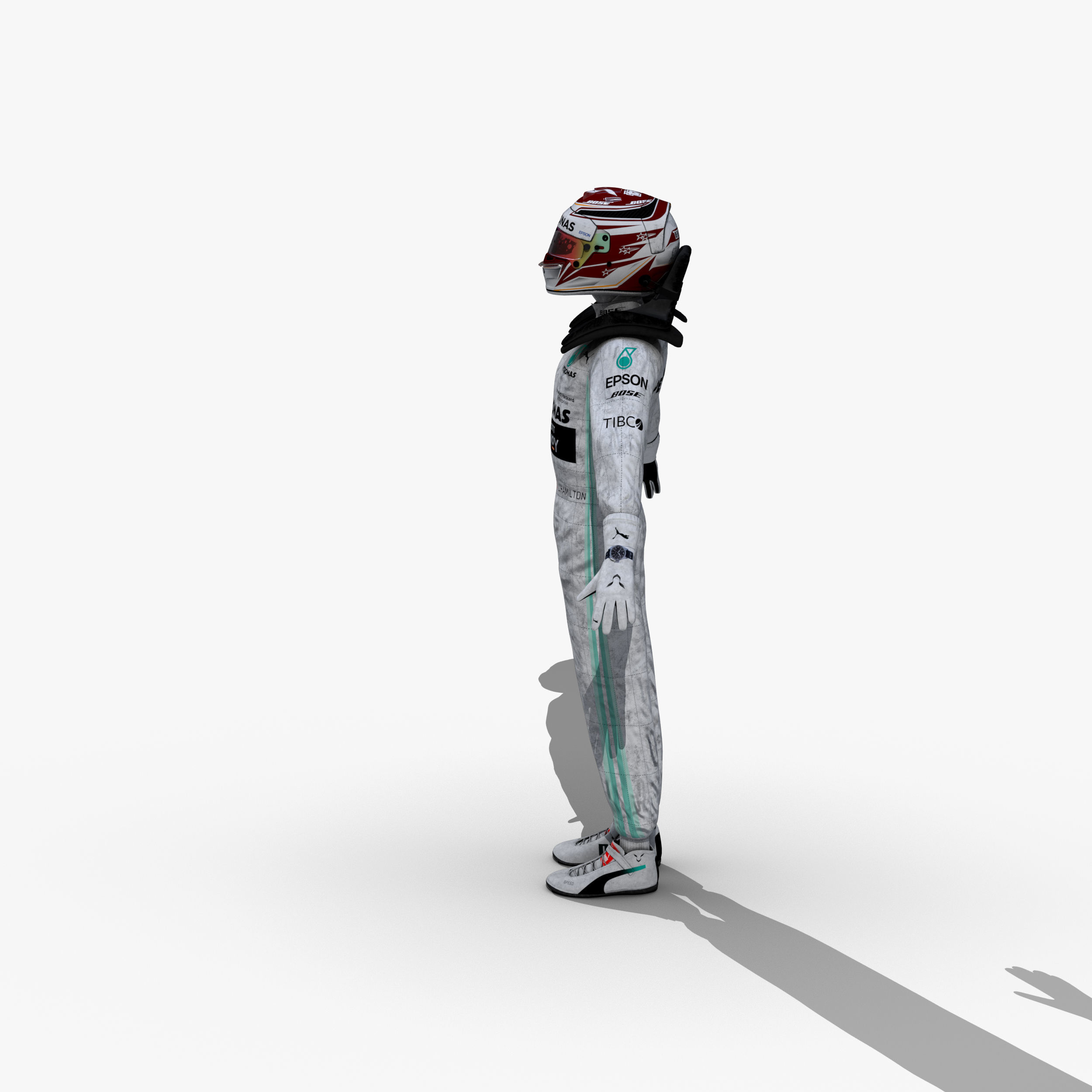 3D model Lewis Hamilton 2019 VR / AR / low-poly rigged | CGTrader