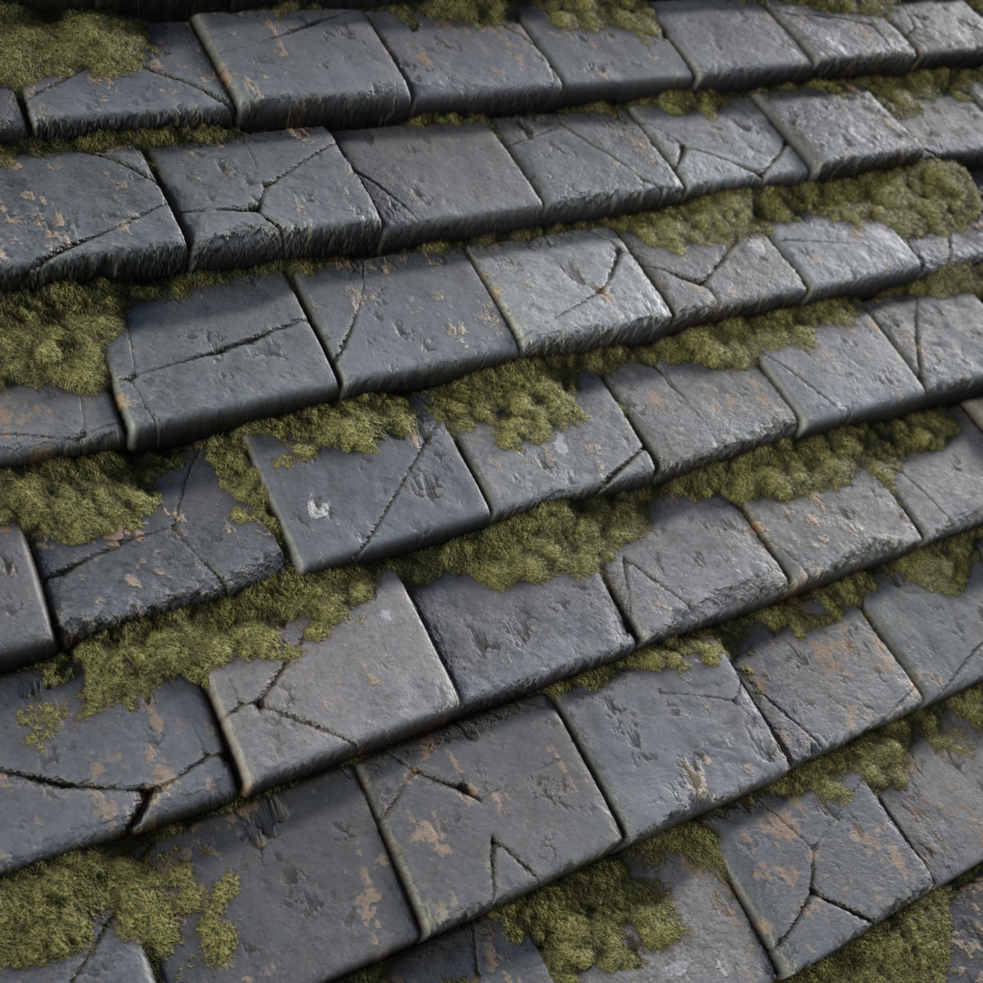 PBR Roof Tile Generator Texture | CGTrader