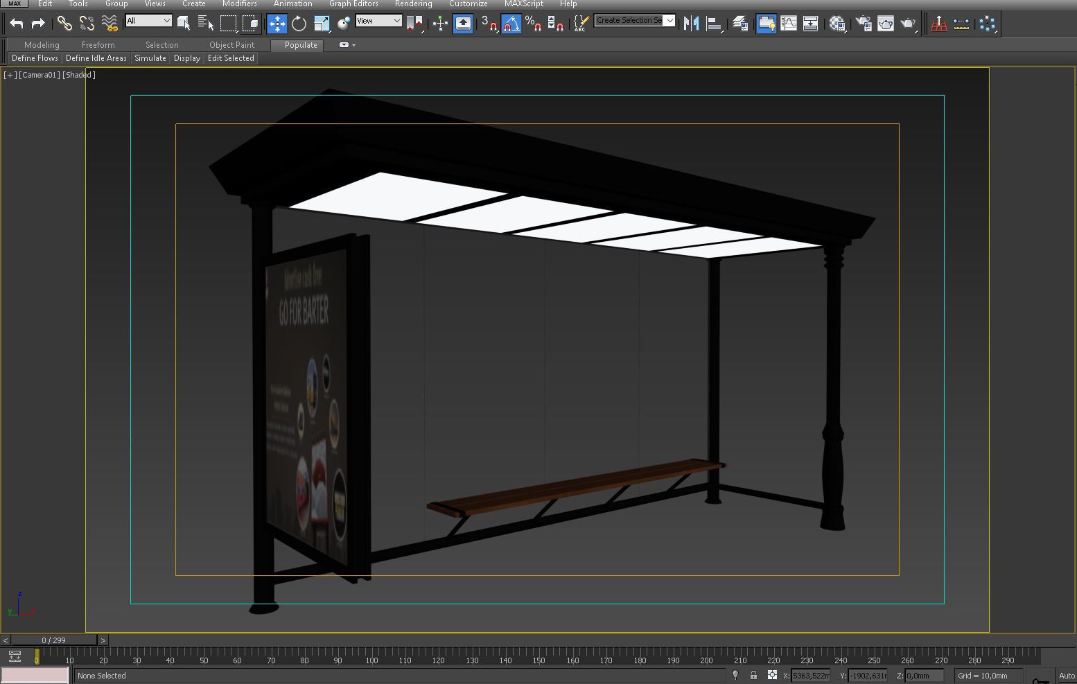 BUS STATION 2 3D model | CGTrader