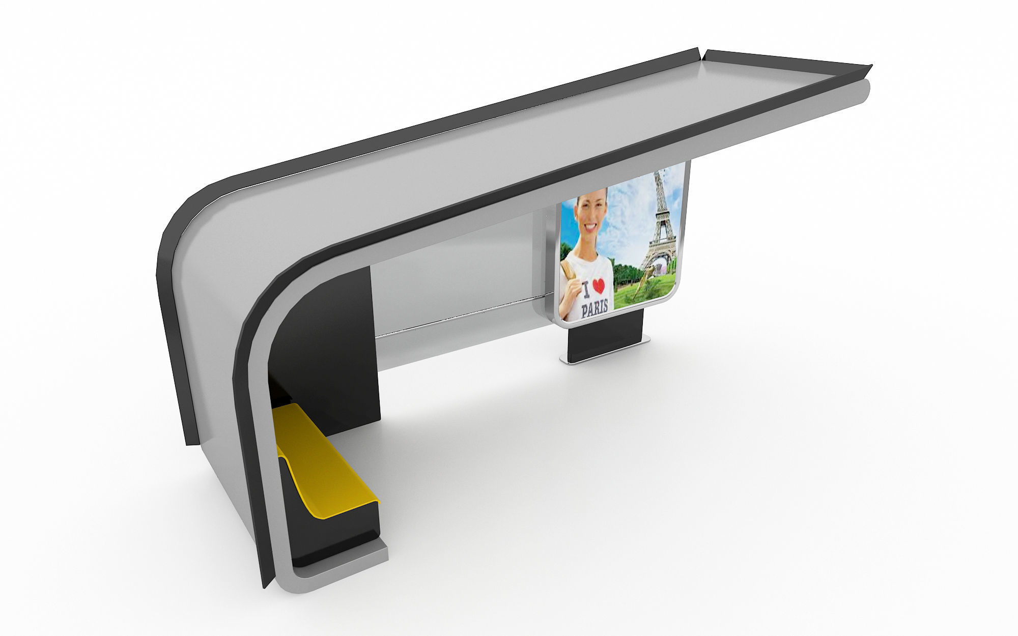 BUS STATIONS MODELS-2 5 MODELS 3D model | CGTrader