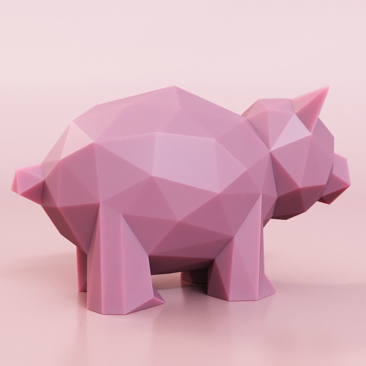 3D model Little Pig Low Poly VR / AR / low-poly | CGTrader