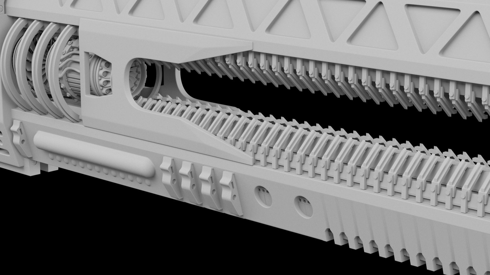 MEGA ELECTRIC GUN Sci-Fi 3D model animated rigged | CGTrader