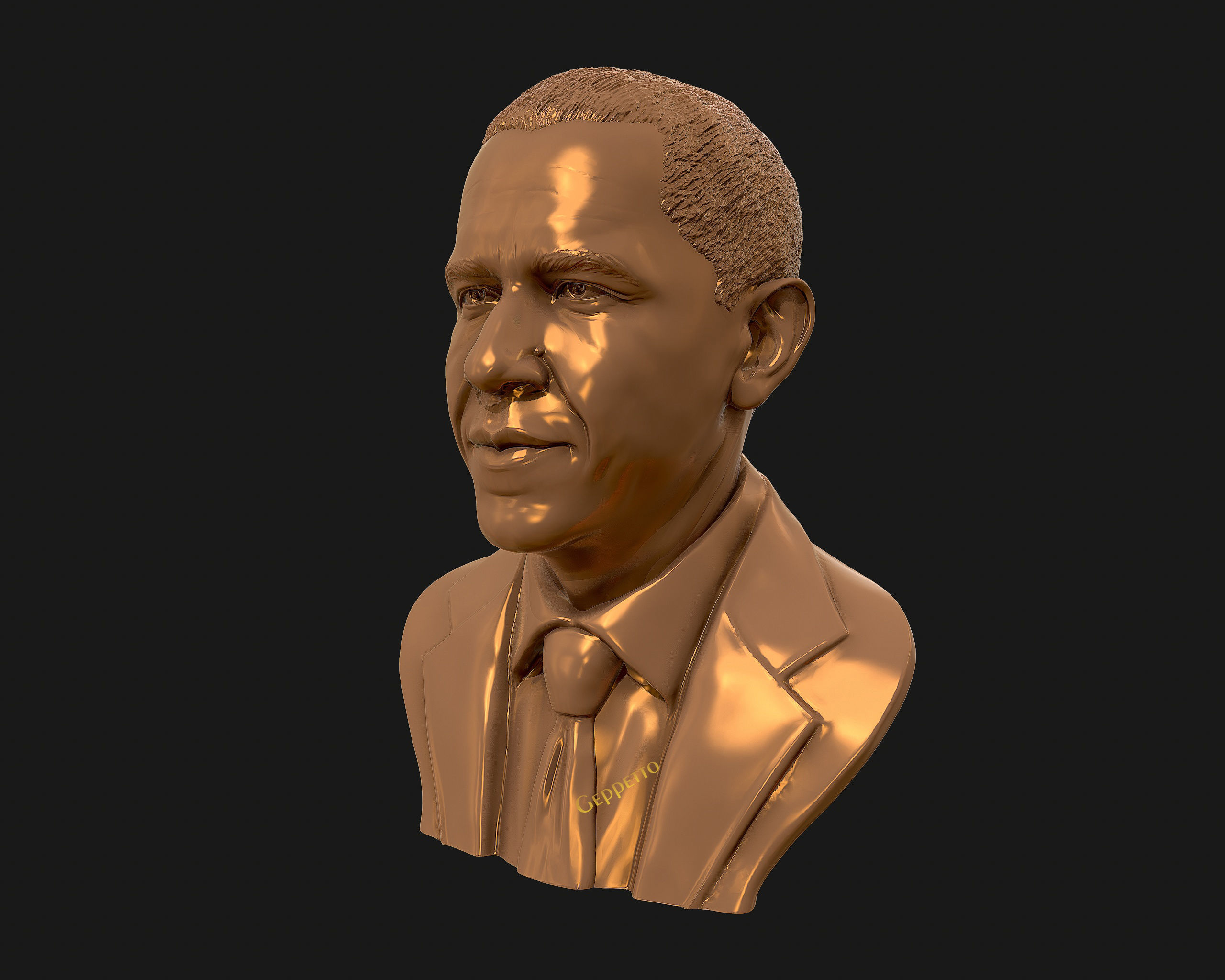 Barack Obama Bust ready to 3D print 3D model 3D printable | CGTrader