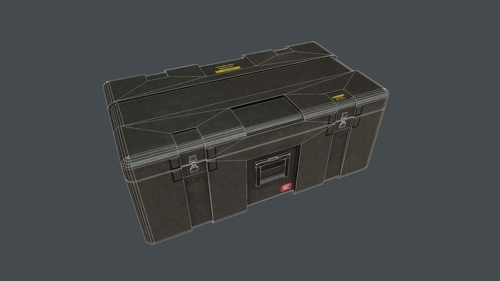 3D model Military Weapon Crate PBR Game Ready VR / AR / low-poly | CGTrader