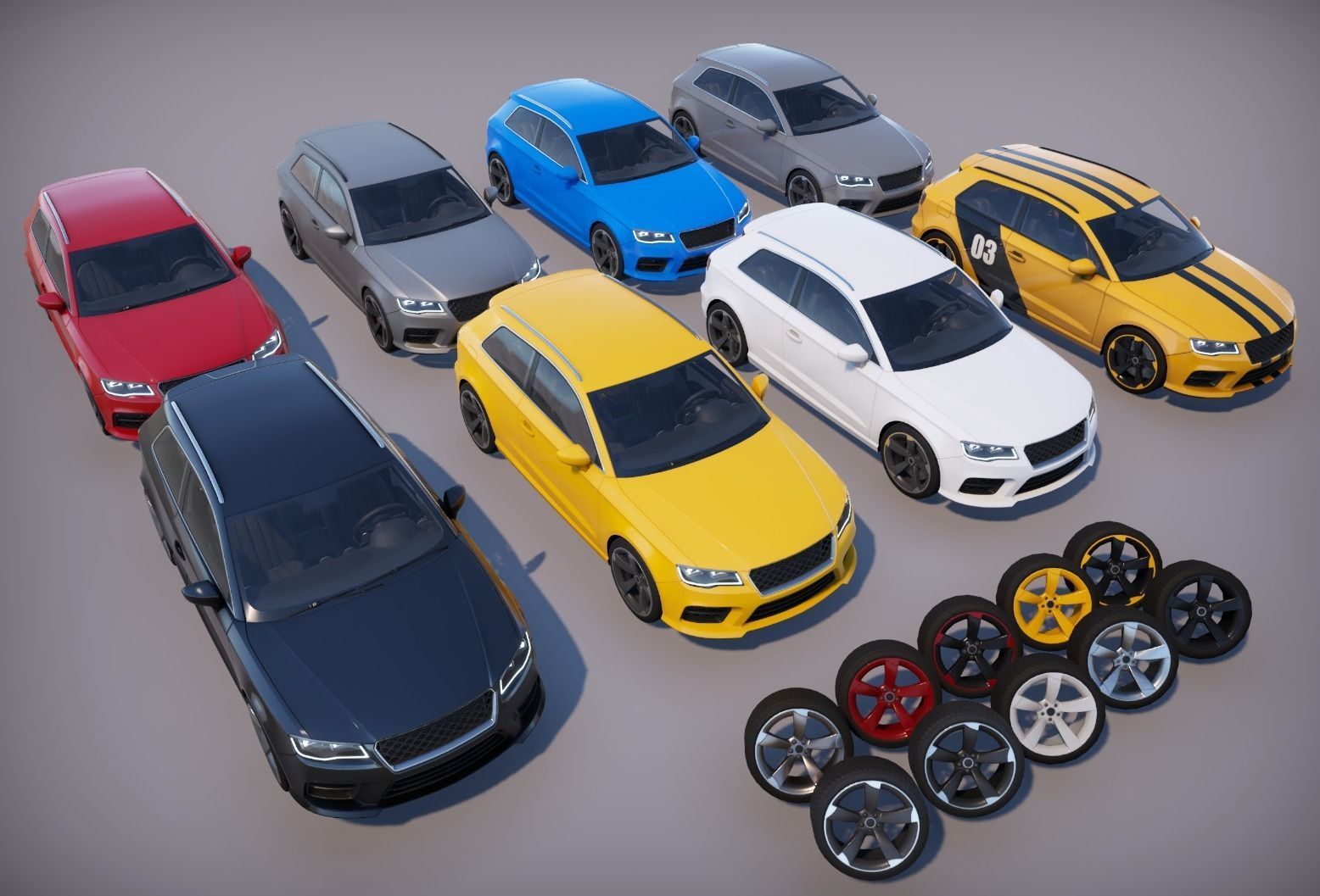 3D model Realistic Car HD 03 VR / AR / low-poly | CGTrader