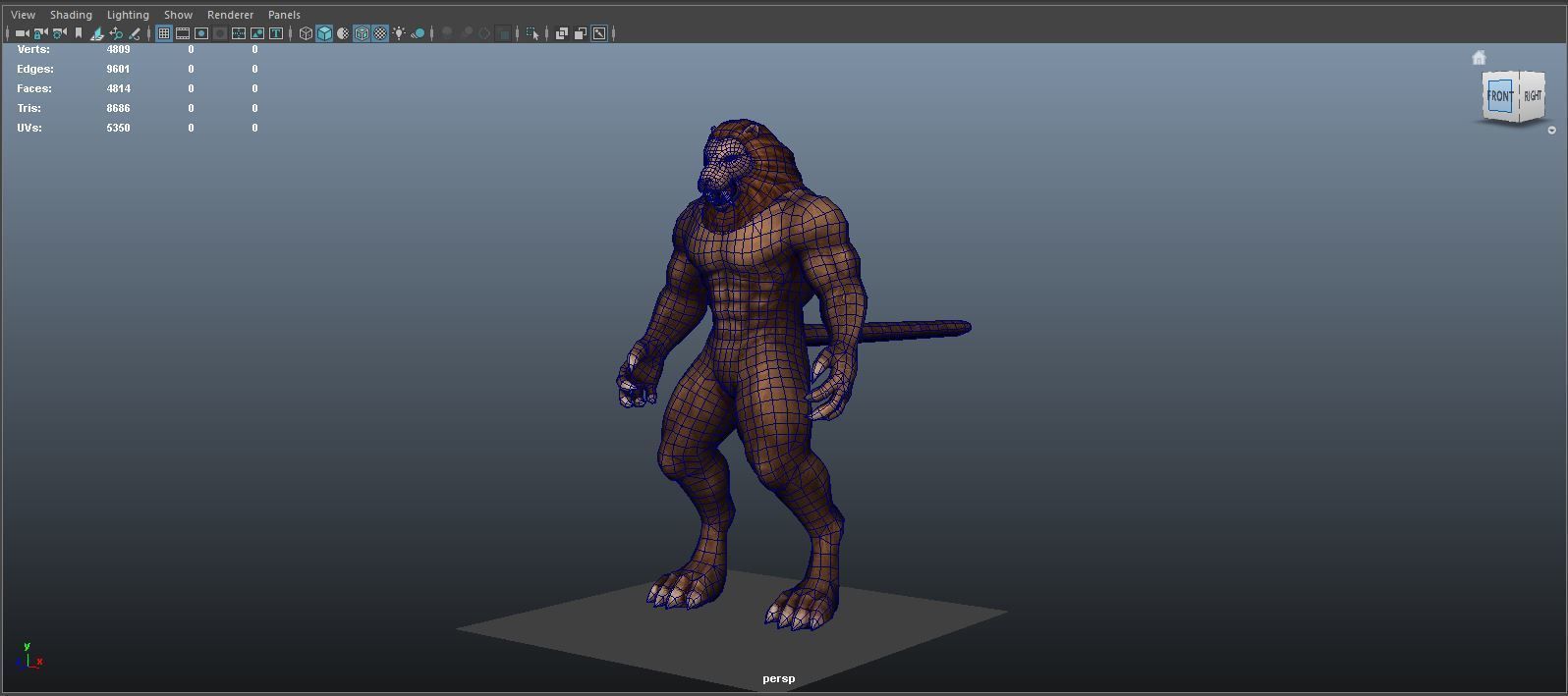 The Humanoid Werewolf 3D model | CGTrader