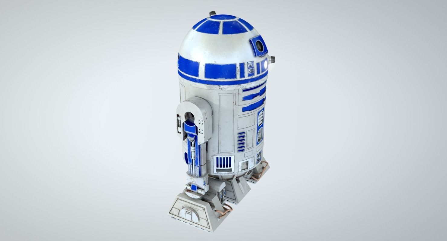 R2D2 Robot 3D model animated rigged | CGTrader
