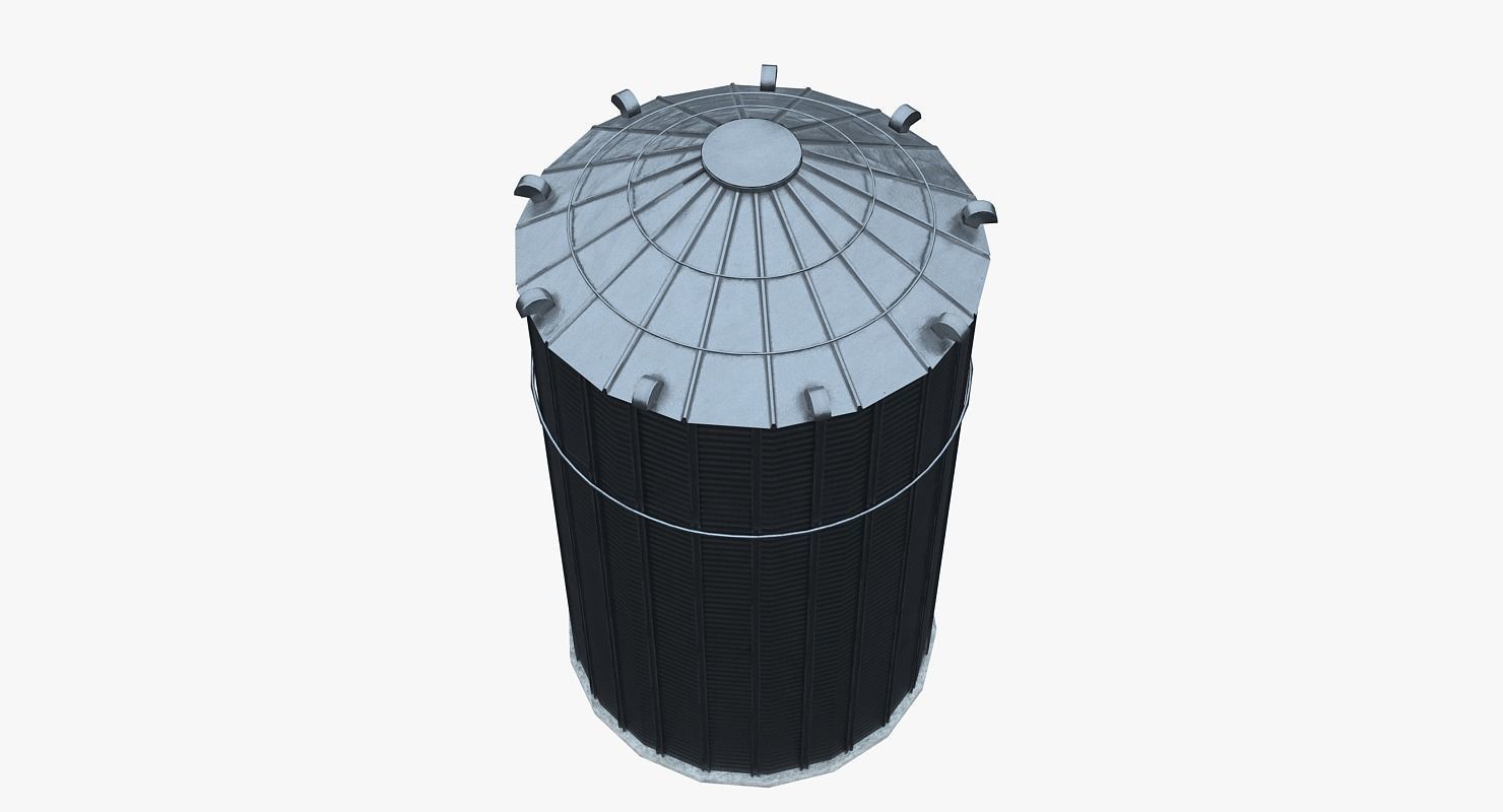 3D model Grain silo2 VR / AR / low-poly | CGTrader