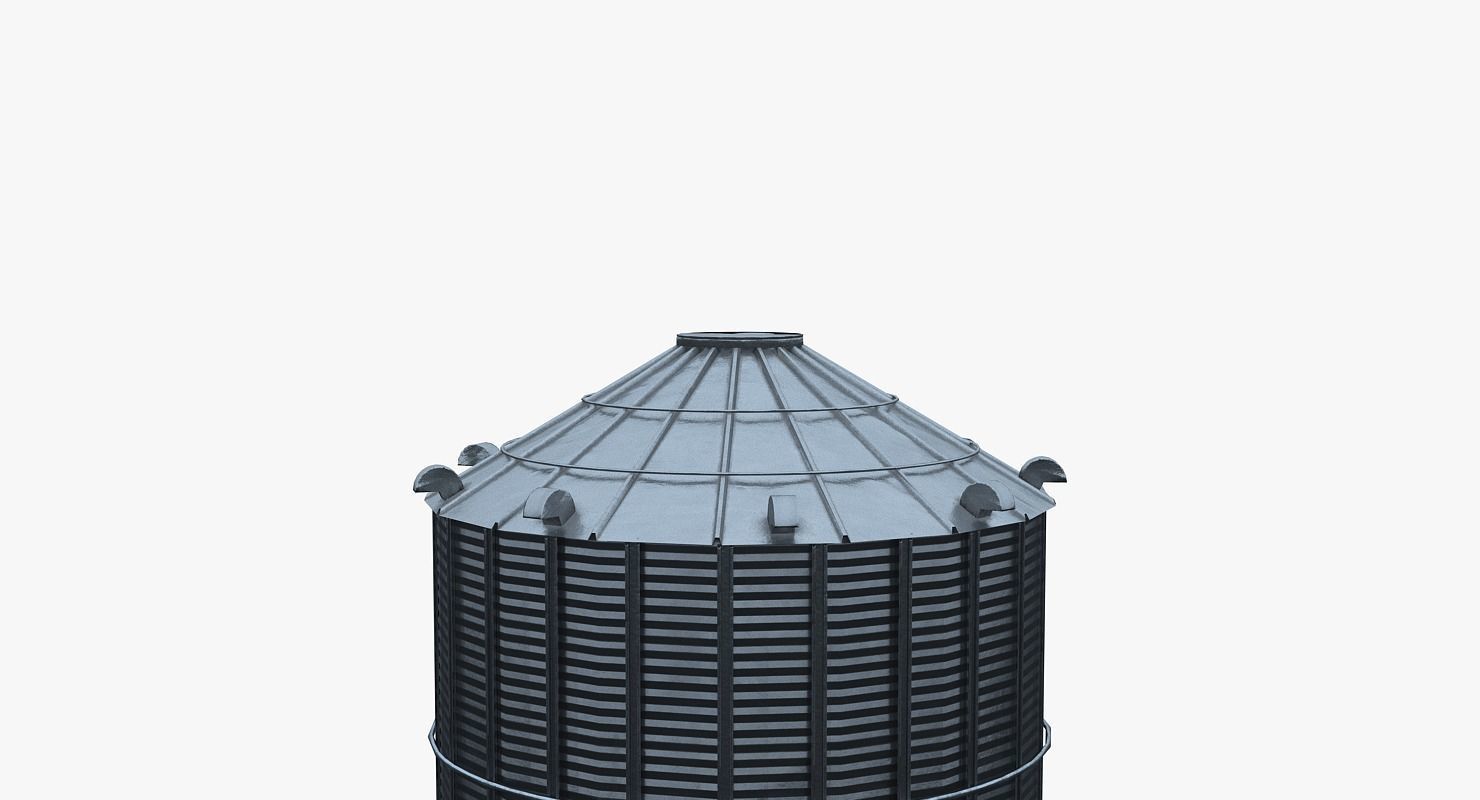 3D model Grain silo2 VR / AR / low-poly | CGTrader