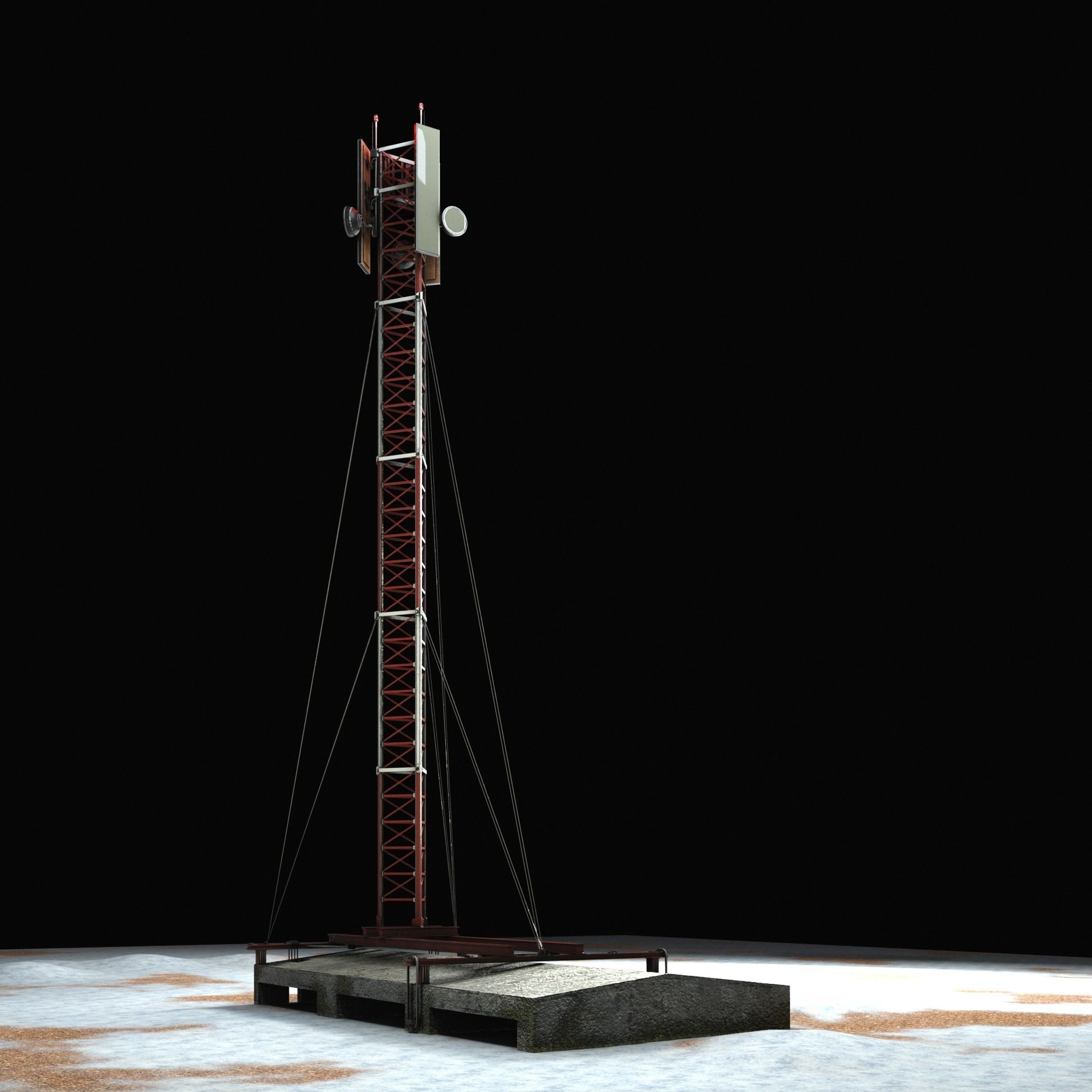 3D model Radio tower VR / AR / low-poly | CGTrader