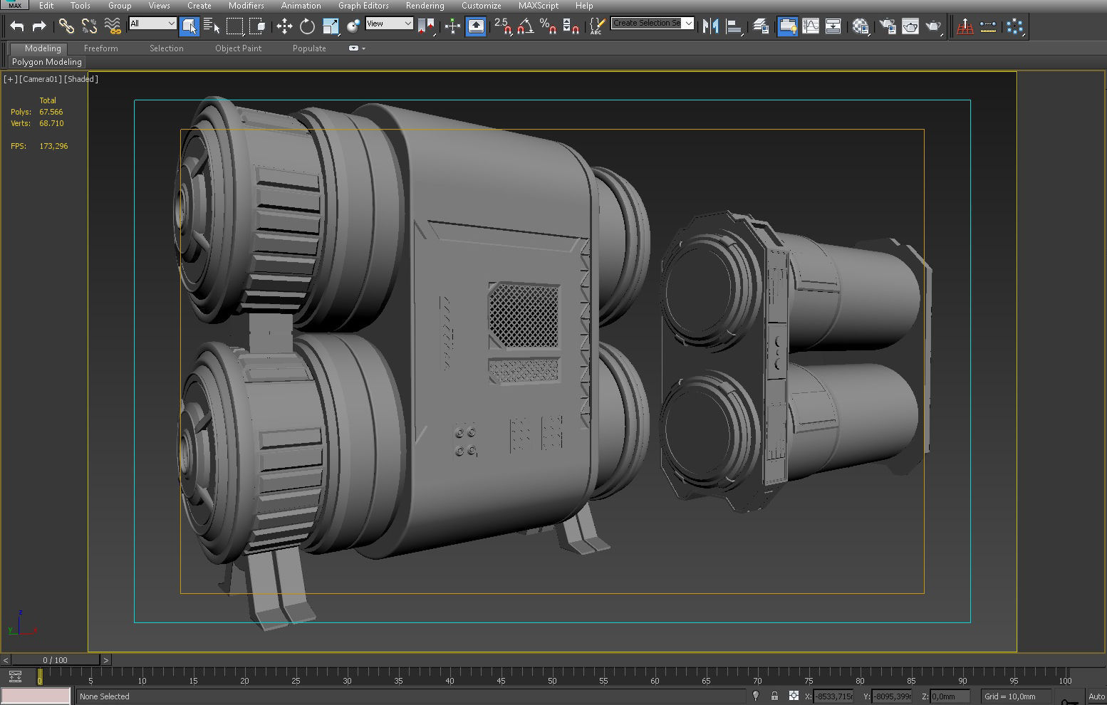 sci fi oil tanks free models free 3D model | CGTrader