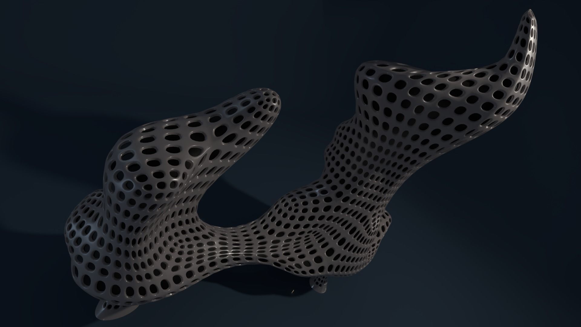 3D model Curved towers VR / AR / low-poly | CGTrader