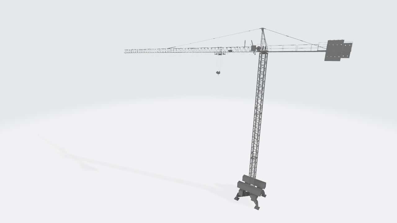 Hammerhead Tower Crane 4 - Construction Crane 3D model | CGTrader