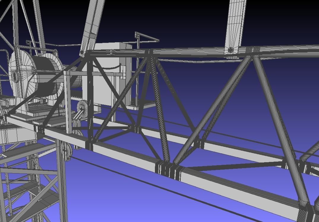 Hammerhead Tower Crane 4 - Construction Crane 3D model | CGTrader