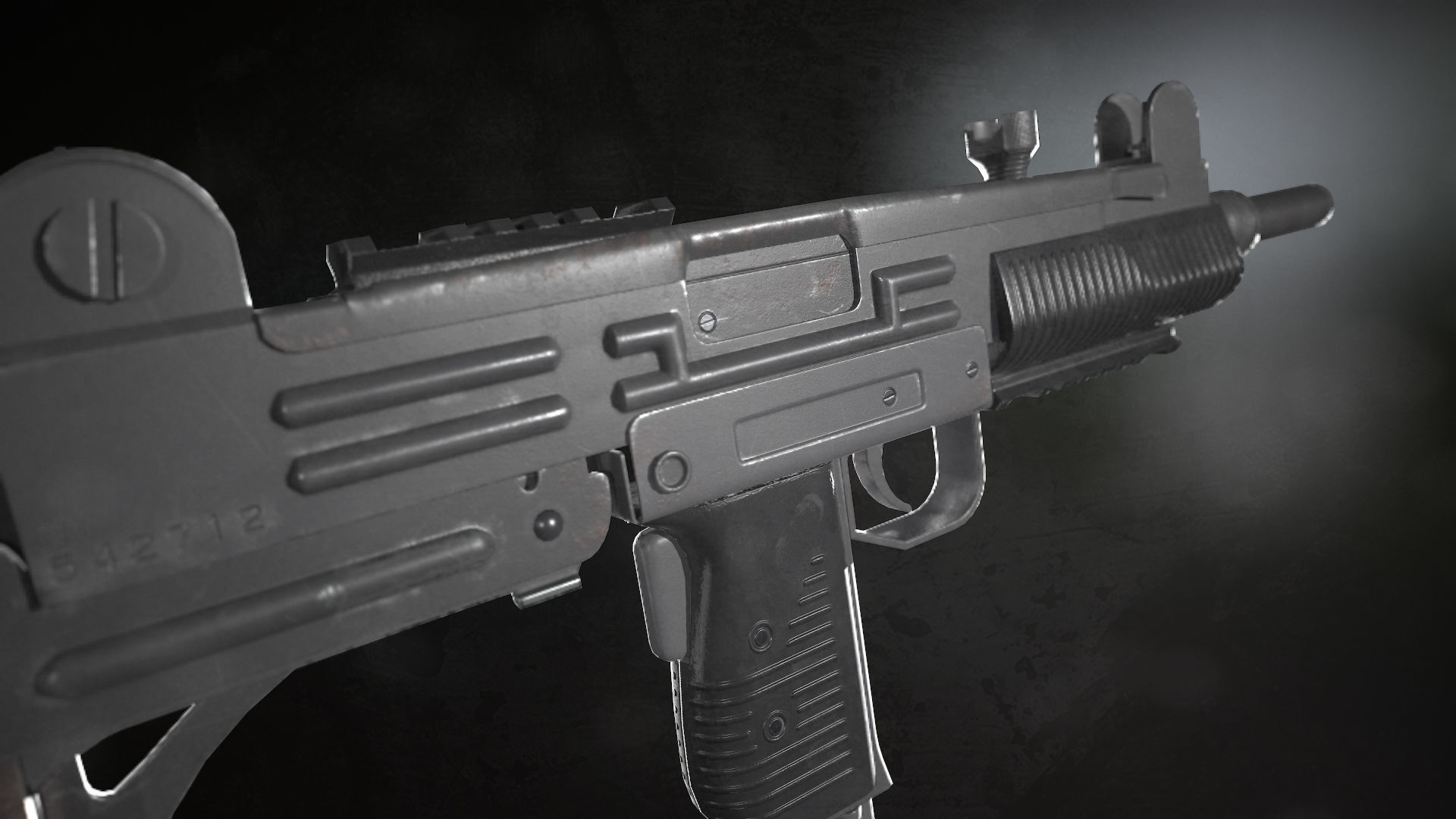 3D model Uzi Sub Machine Gun VR / AR / low-poly rigged | CGTrader