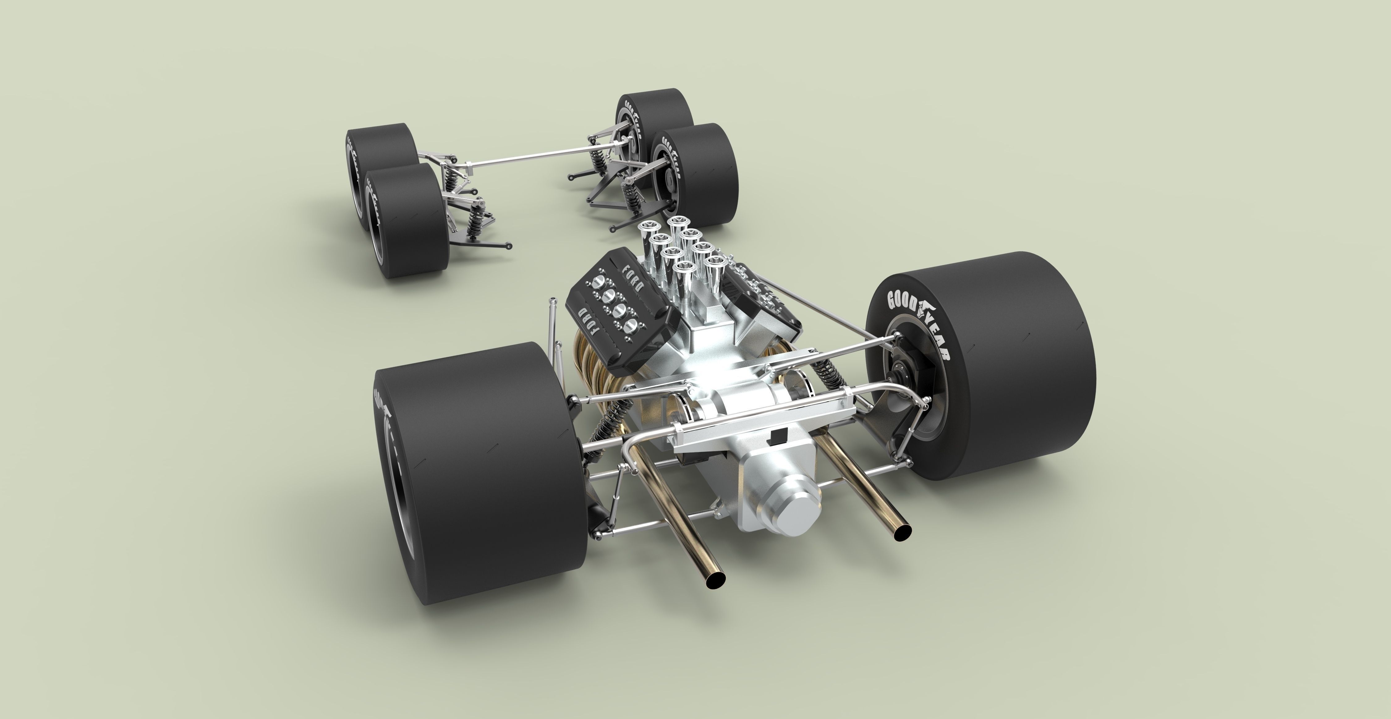 Tyrrell P34B six-wheeler Formula 1 3D model | CGTrader