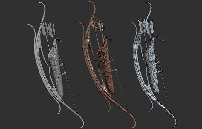 3D model Archer Weapon - Bow VR / AR / low-poly | CGTrader