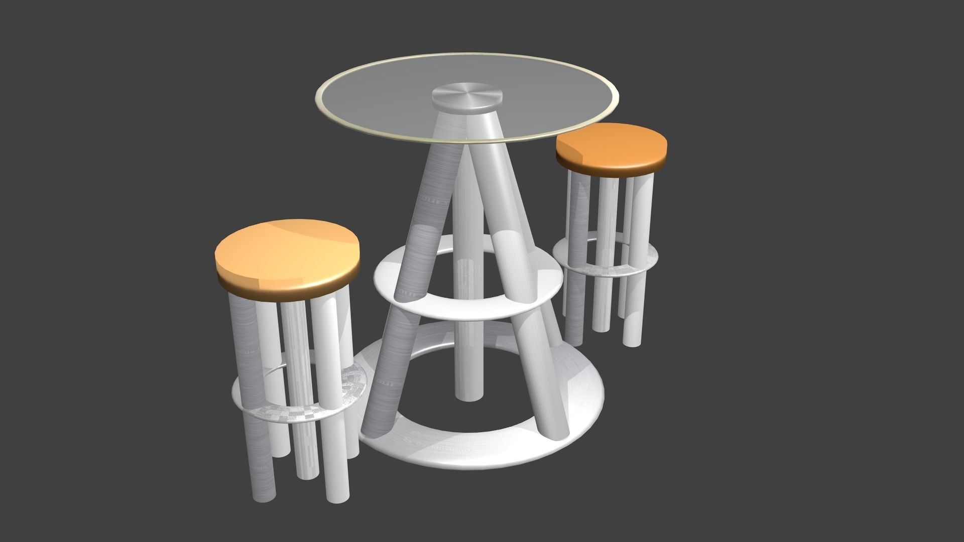 cafe table 3D model | CGTrader