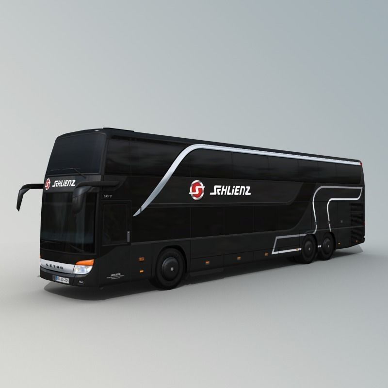 3D model SETRA S 431 DT Double decker bus VR / AR / low-poly rigged ...