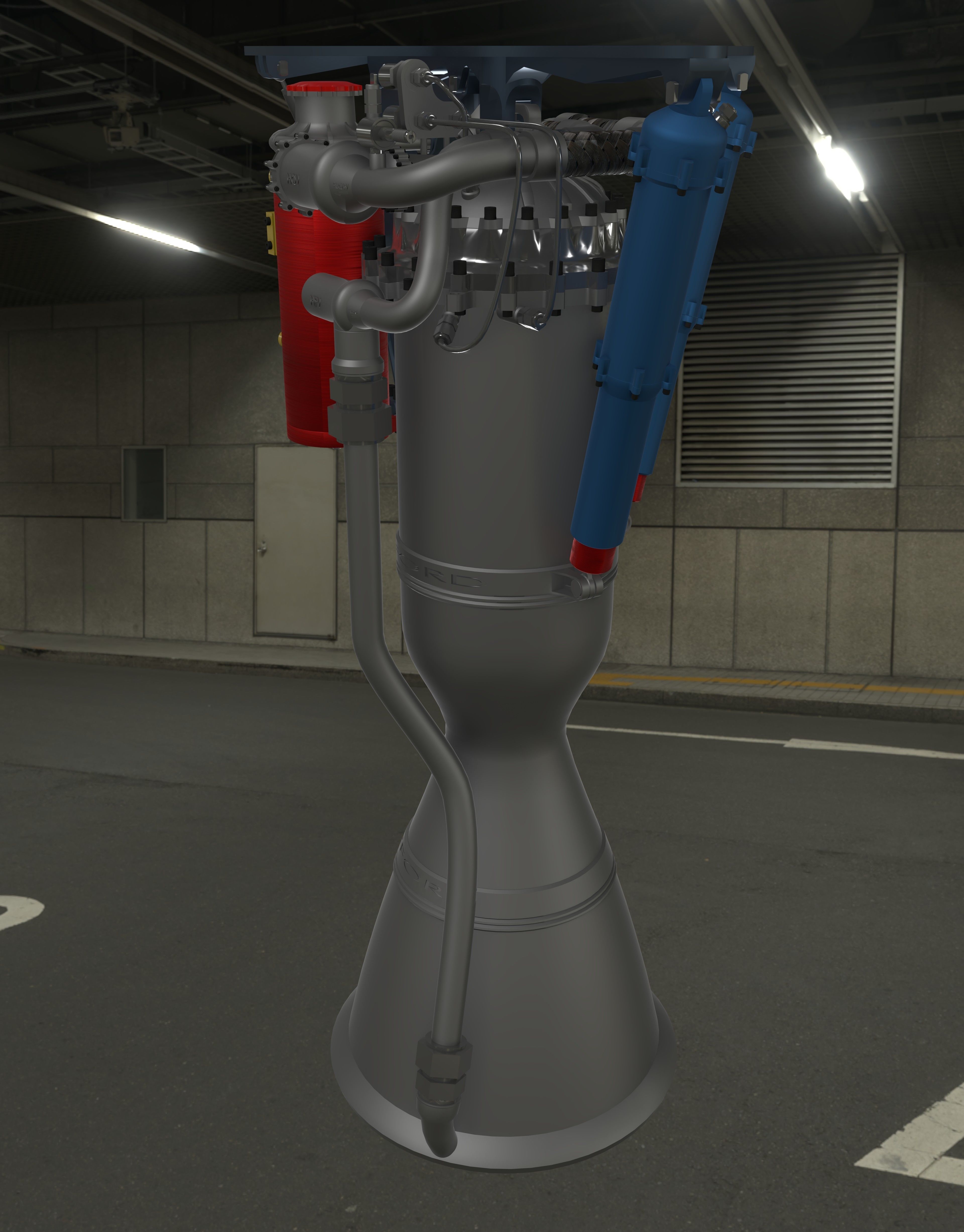 Rutherford Rocket Engine 3D model | CGTrader