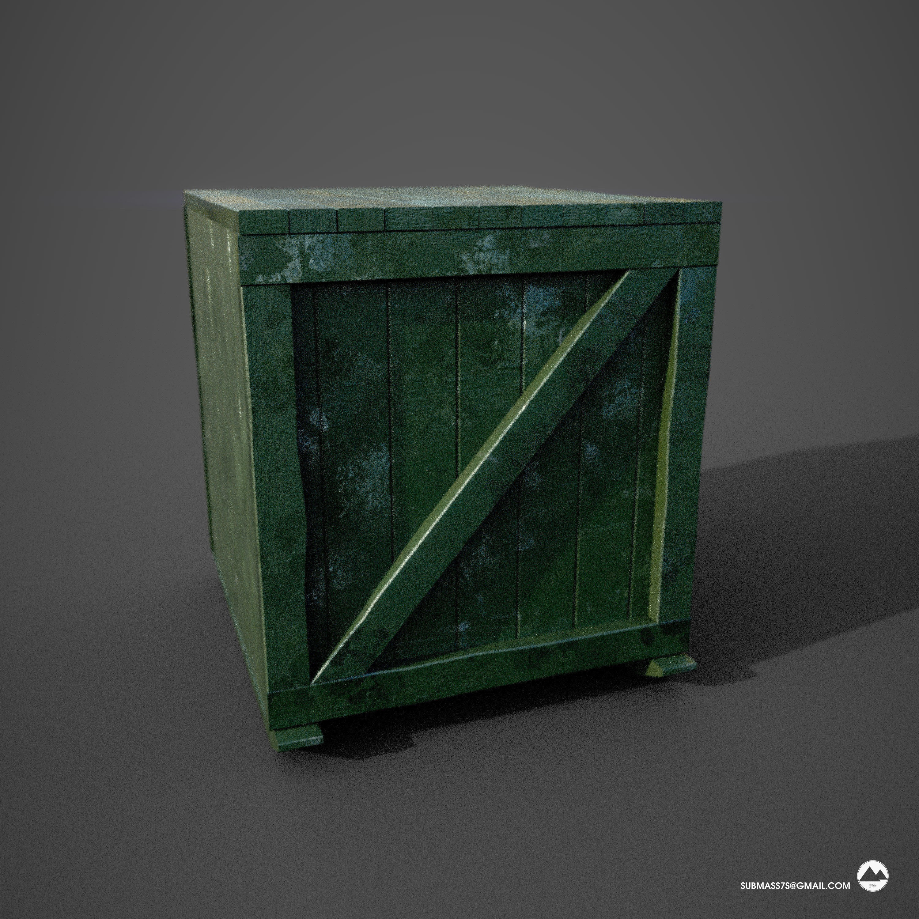 3D model Wooden box low-poly 3d model VR / AR / low-poly | CGTrader