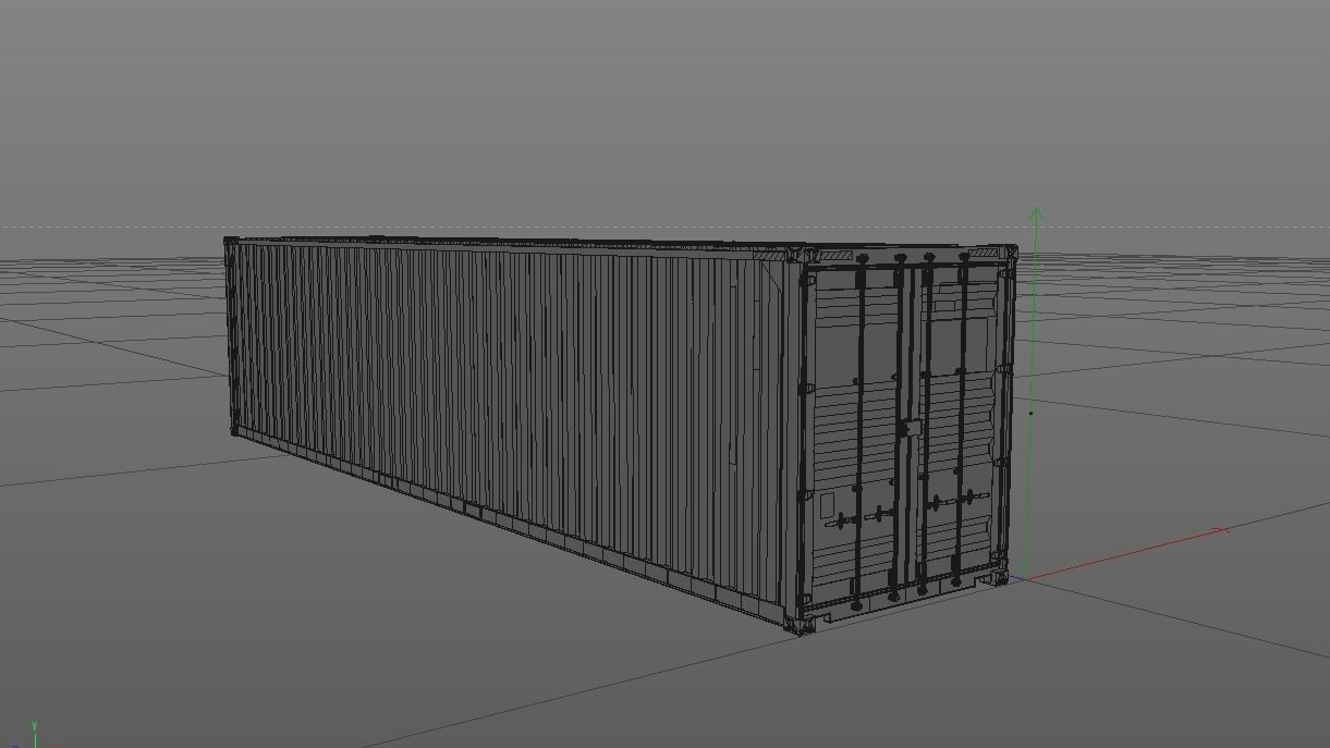 40ft Container 3D model rigged | CGTrader