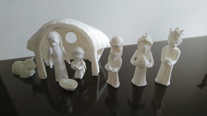 Christmas Nativity Set 3D model 3D printable | CGTrader