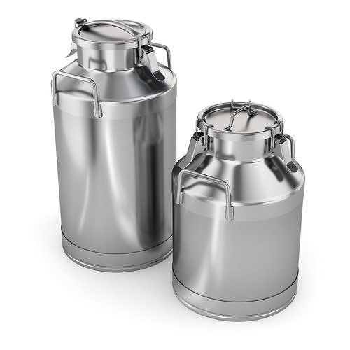 Big Milk Cans with Latch 3D model | CGTrader