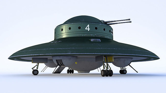 Nazi UFO Haunebu 2 3D model | CGTrader