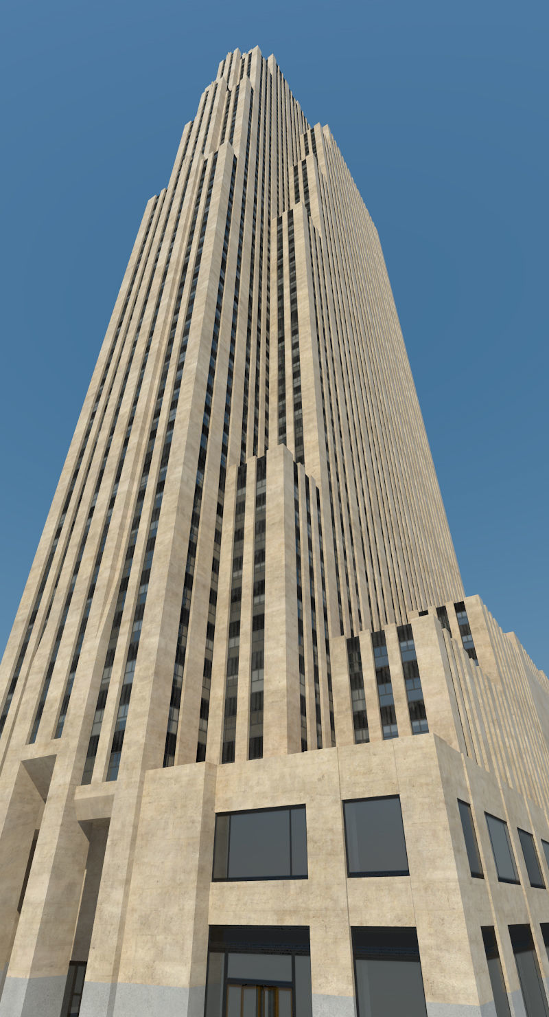 Rockefeller Center Comcast GE Building 3D model | CGTrader
