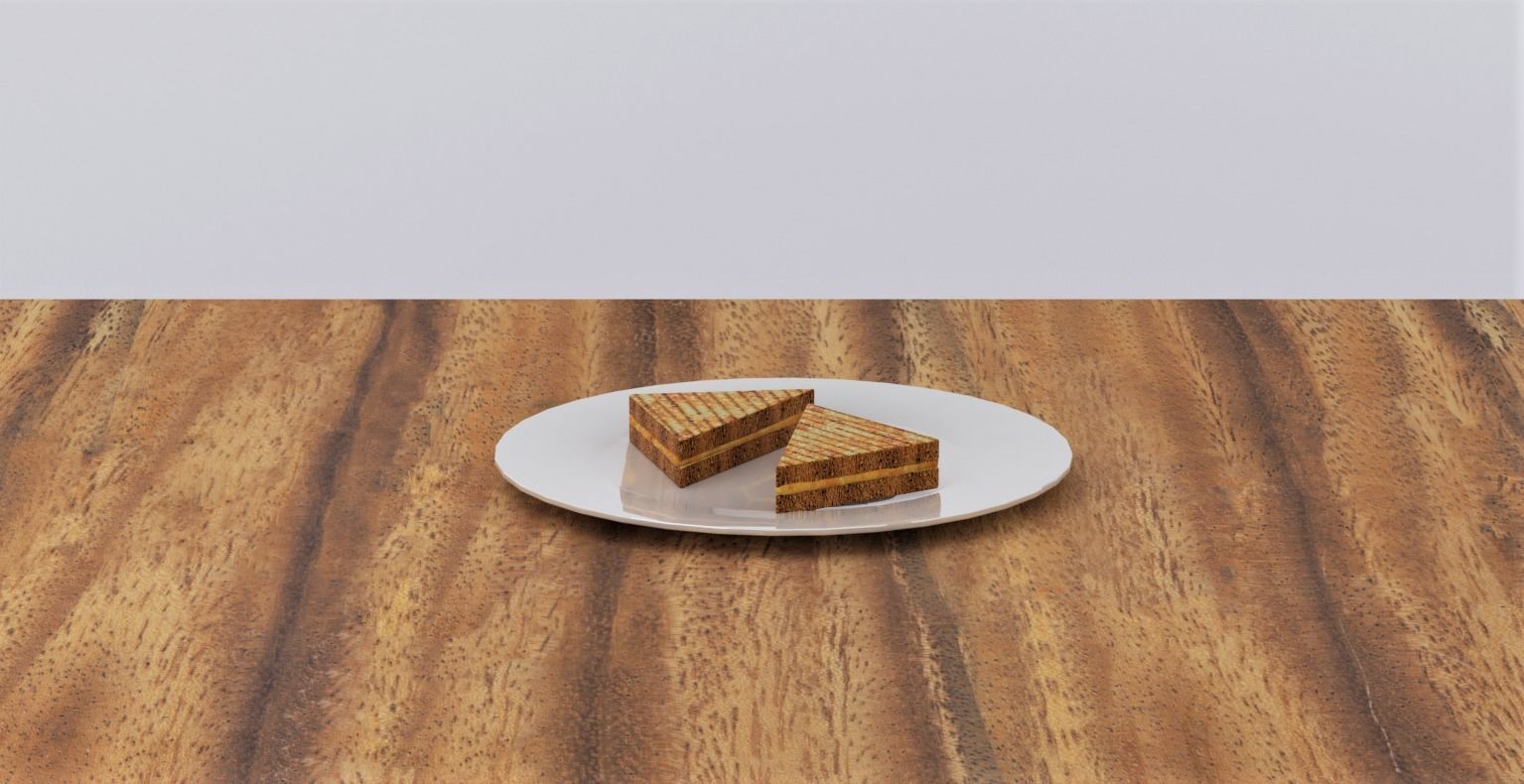 3D model Grilled Sandwich VR / AR / low-poly | CGTrader