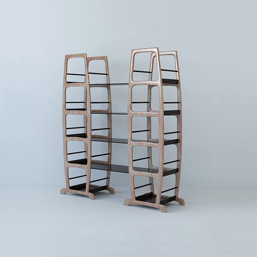 3D model A low poly model of a bookcase VR / AR / low-poly | CGTrader