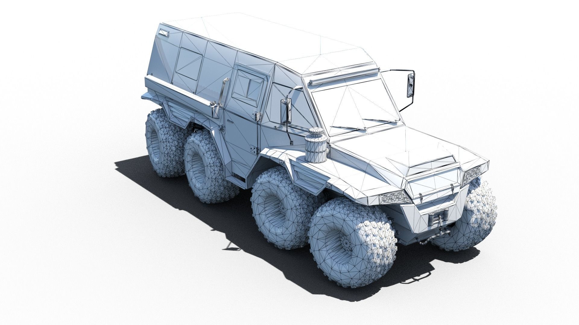 Avtoros Shaman 8x8 3D model | CGTrader