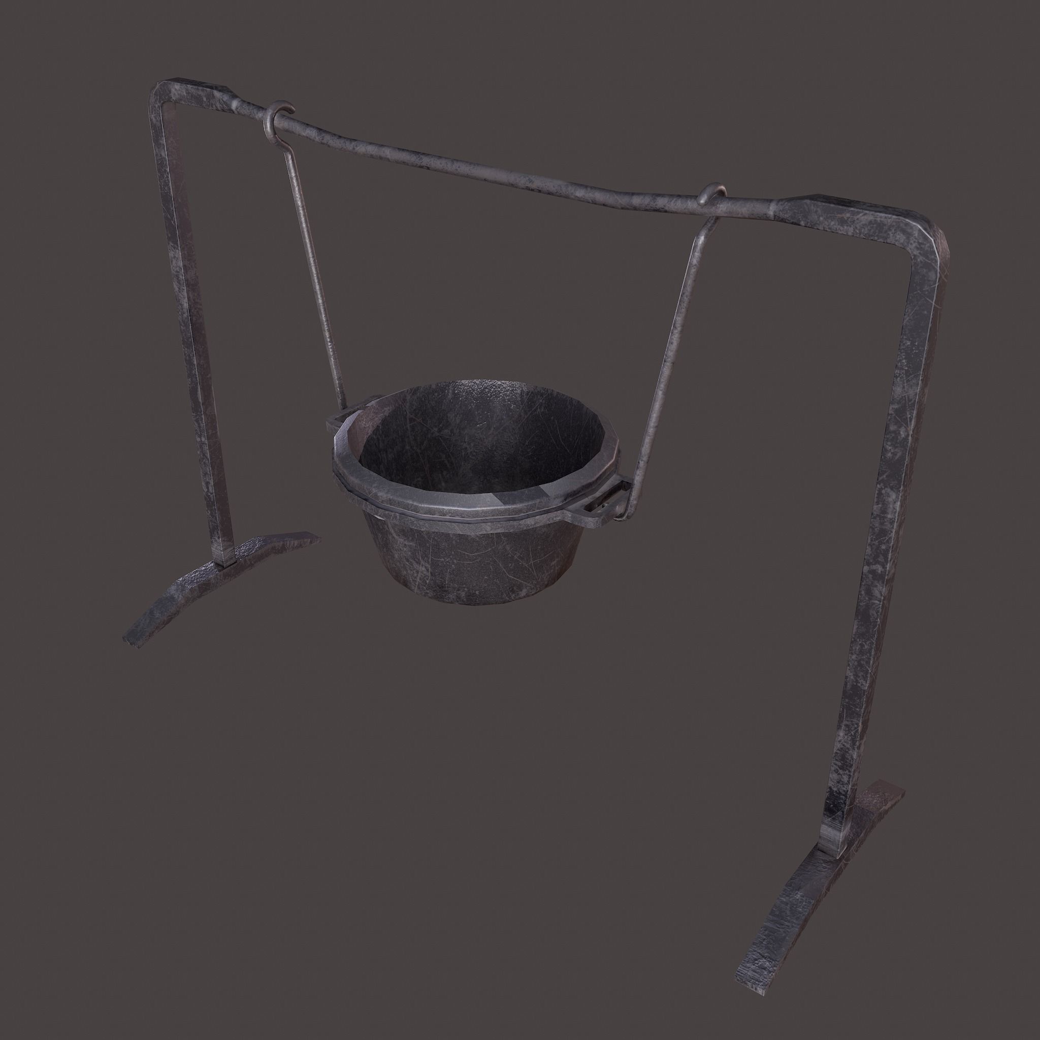3D model Suspended Cooking Pot VR / AR / low-poly | CGTrader