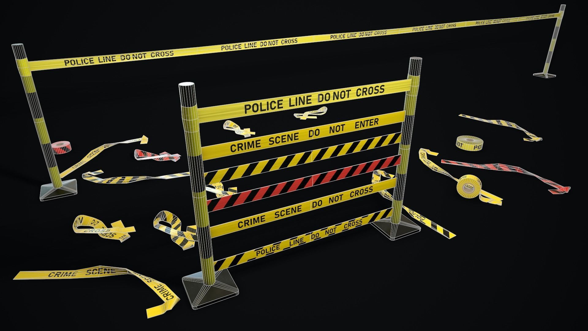 3D model Crime Scene Assets VR / AR / low-poly | CGTrader