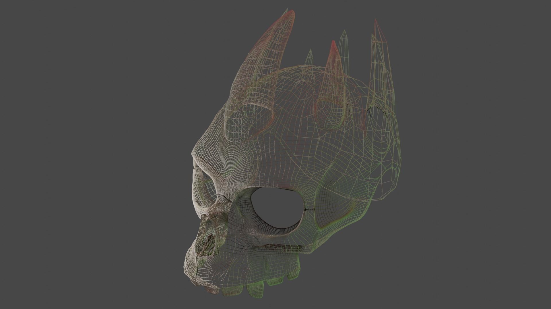 Skull Mask Evil 3D model | CGTrader