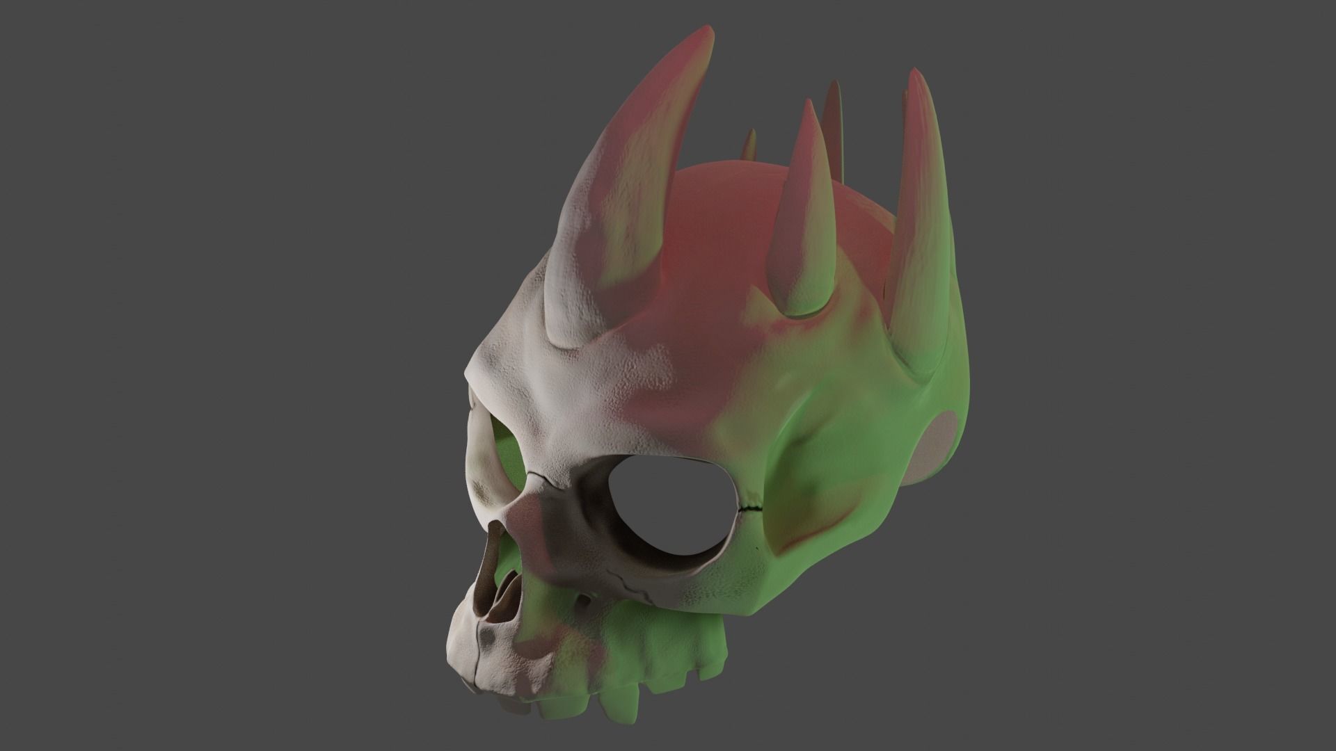 Skull Mask Evil 3D model | CGTrader