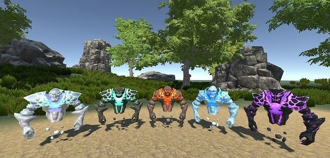 3D model Spirit Elemental Pack VR / AR / low-poly | CGTrader