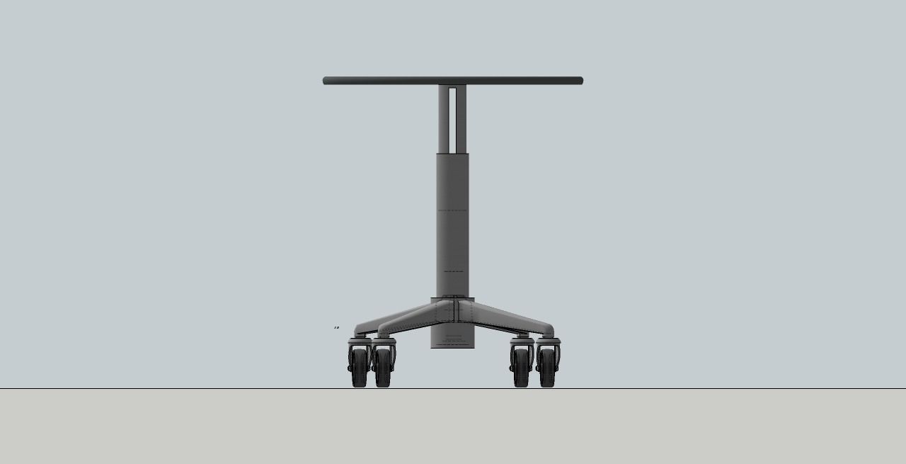 Kidney bean shaped Laptop Table 3D model | CGTrader